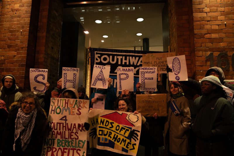 Protest held at Southwark Council over housing crisis